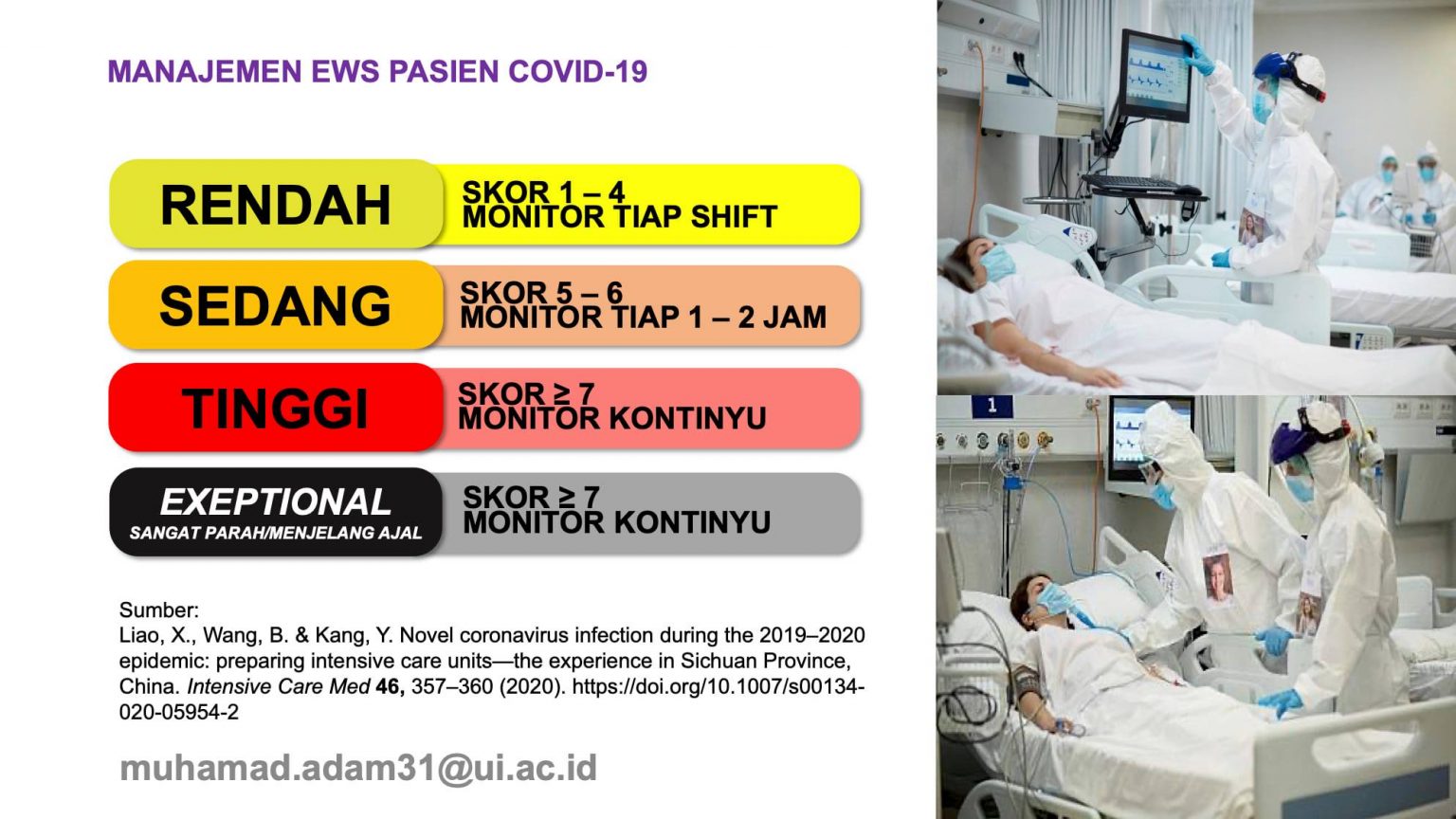 Early Warning System (EWS) Pada Pasien Covid-19 - Mediaperawat.id