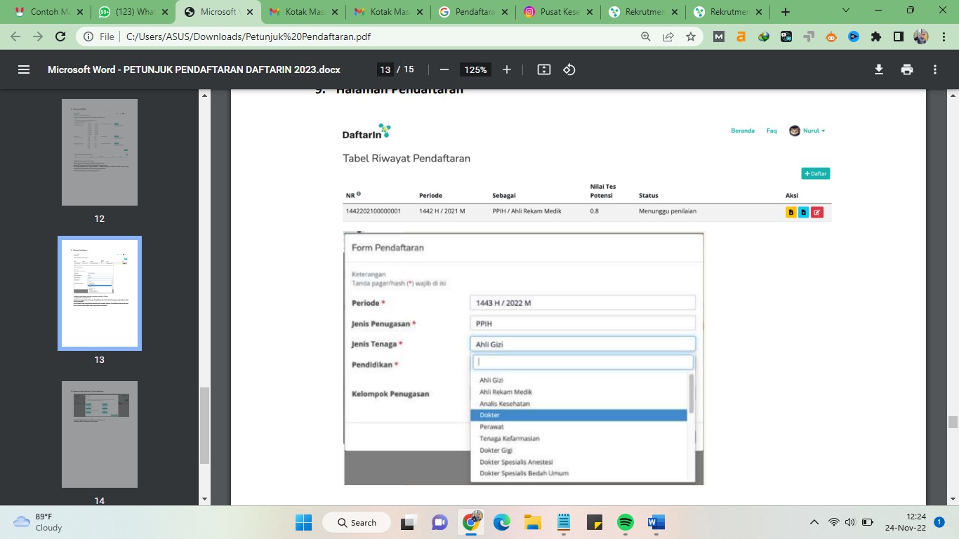 Panduan Pendaftaran PPIH Arab Saudi Bidang Kesehatan dan Tenaga Kesehatan Haji - Mediaperawat.id